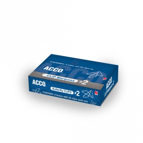 CLIP PREMIUM ACCO No1 CAJA CON 100 PIEZAS