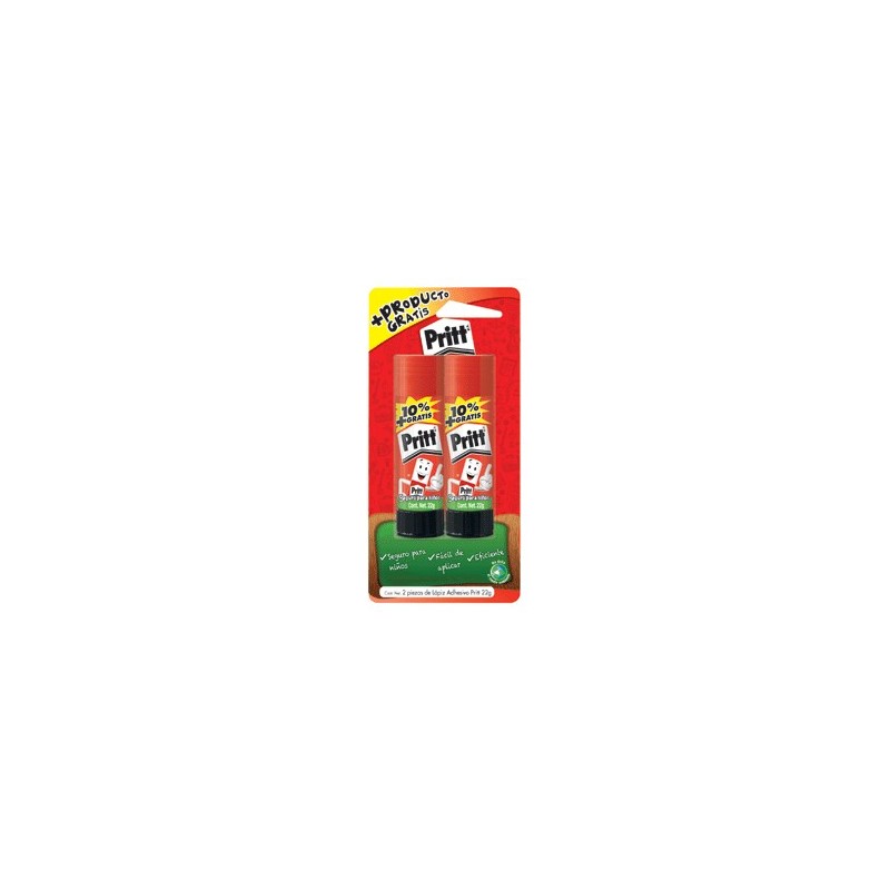 LAPIZ ADHESIVO PRITT 20 GRAMOS PAQUETE C/2